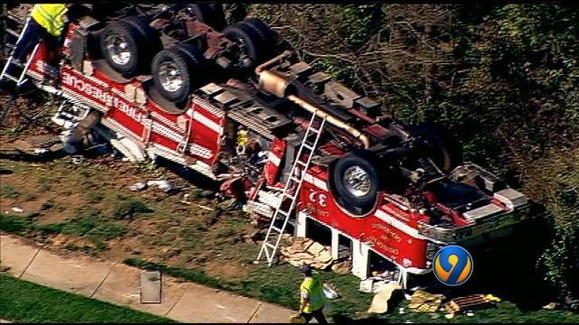 CFD: Speed caused fire truck crash | WSOC-TV