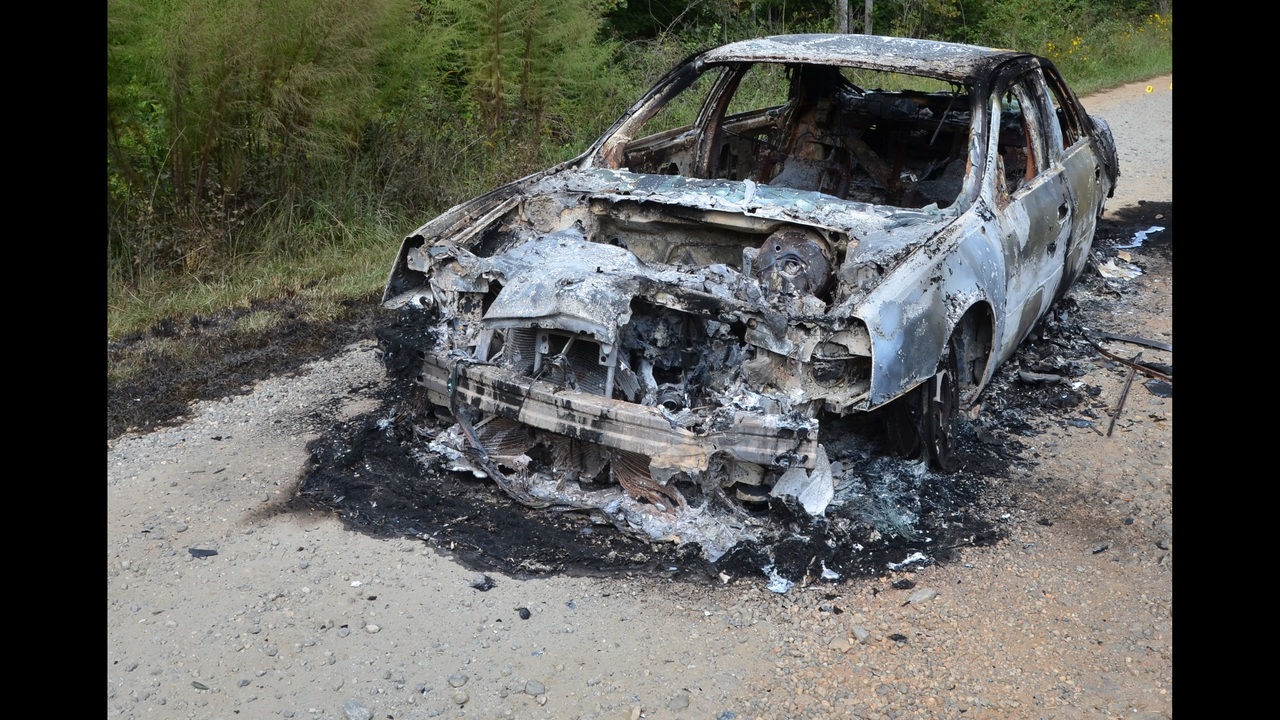 Remains of 2 bodies found inside burned car, authorities say | WSOC-TV