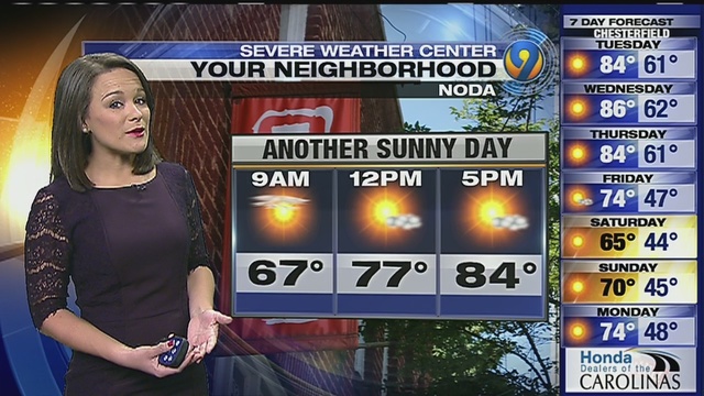 Christine Rapp's Tuesday morning forecast | WSOC-TV